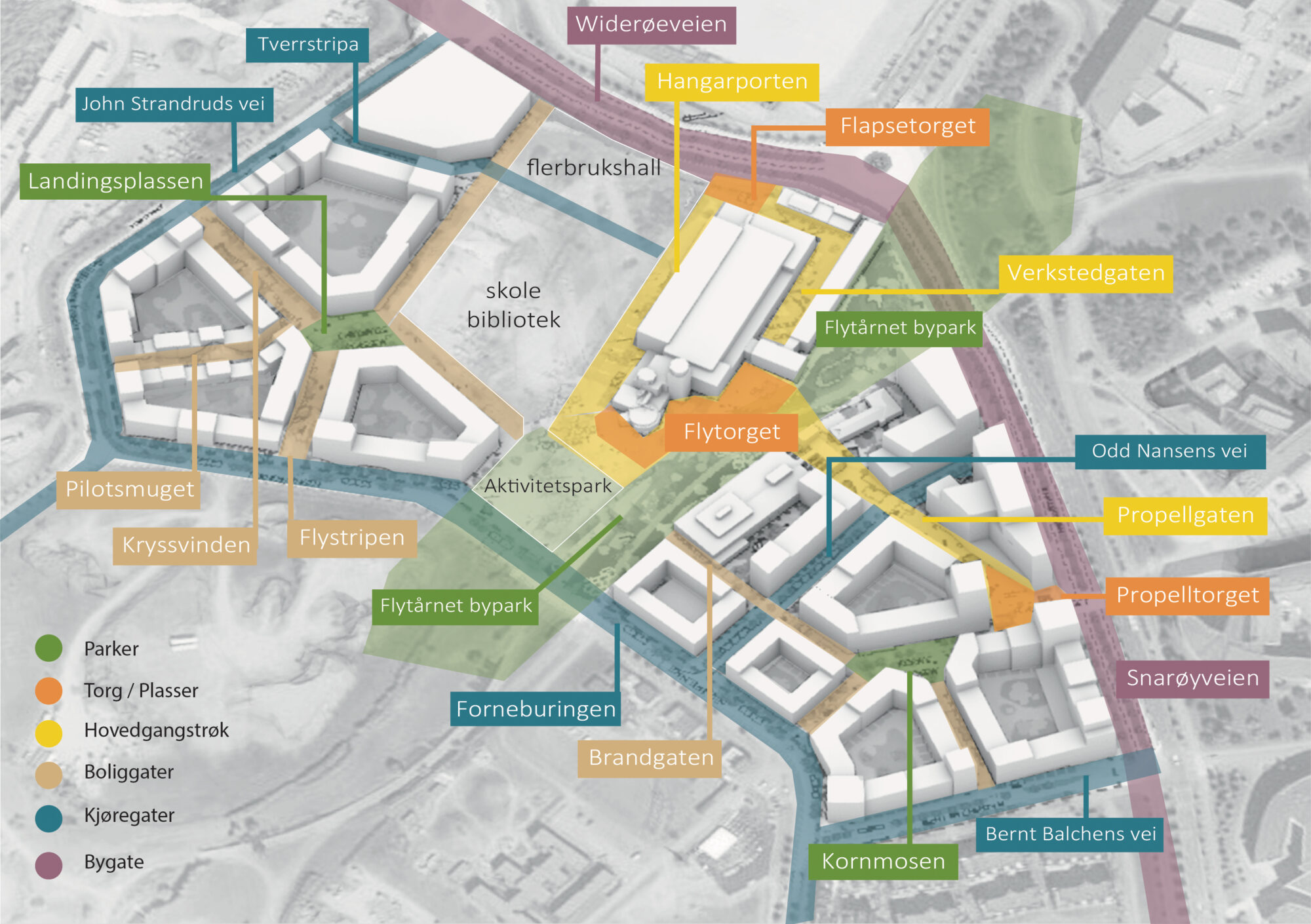 LPO Arkitekter | Planer for by på Fornebu